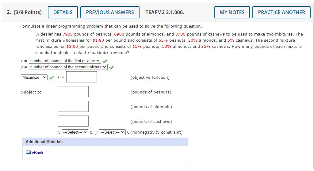 Solved Formulate a linear programming problem that can be | Chegg.com