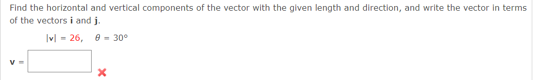 Solved Find the horizontal and vertical components of the | Chegg.com