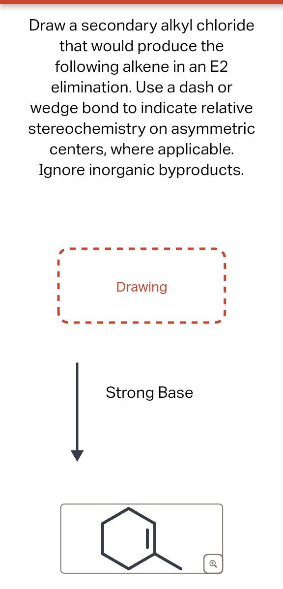 Solved Draw a secondary alkyl chloride that would produce | Chegg.com