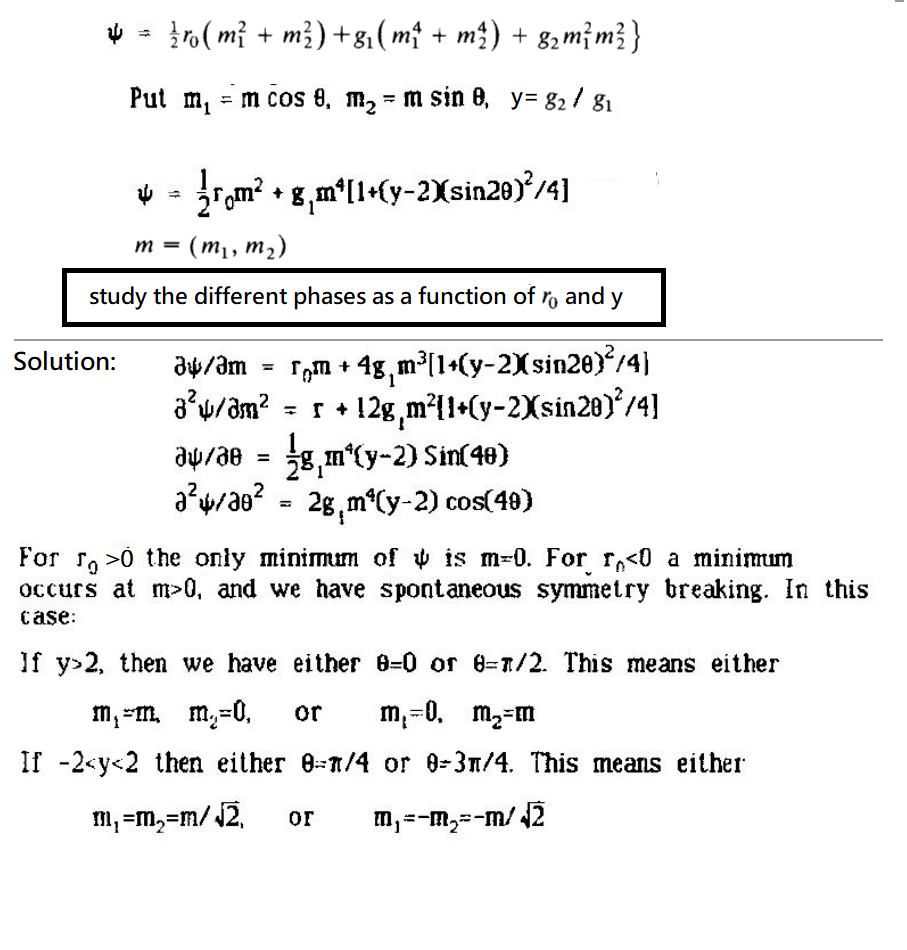 Solved $ = 1 ( mỉ + 3) +g ( m + m) + 8, mỉm3} Put m = m cos | Chegg.com