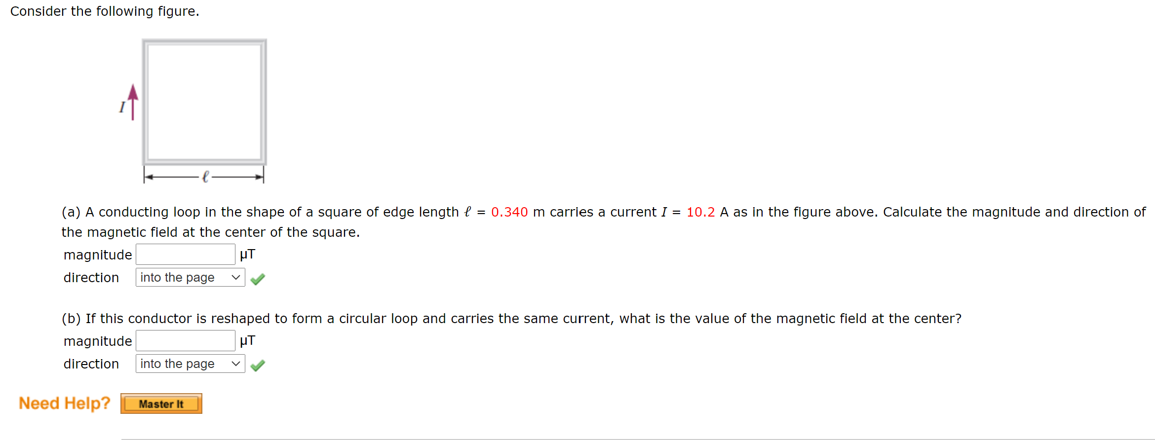 Solved Consider the following figure. (a) A conducting loop | Chegg.com