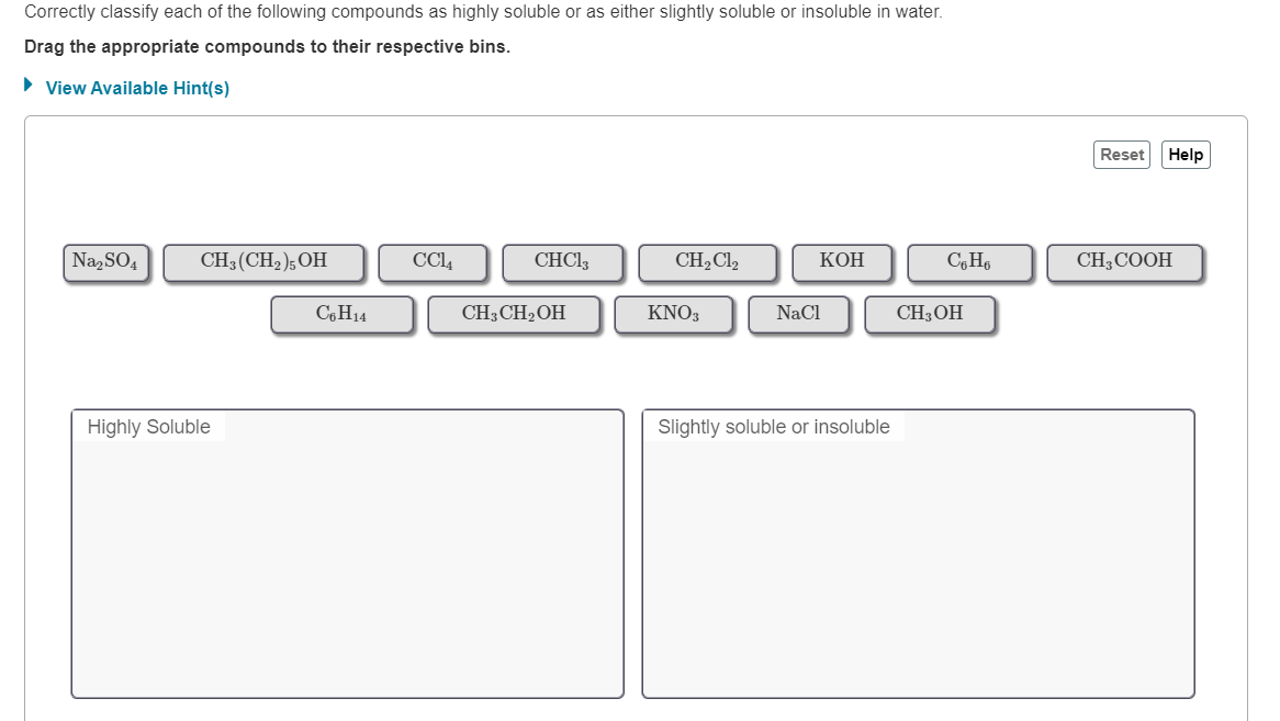 Solved Correctly classify each of the following compounds as | Chegg.com Solved Correctly classify each of the following compounds as | Chegg.com