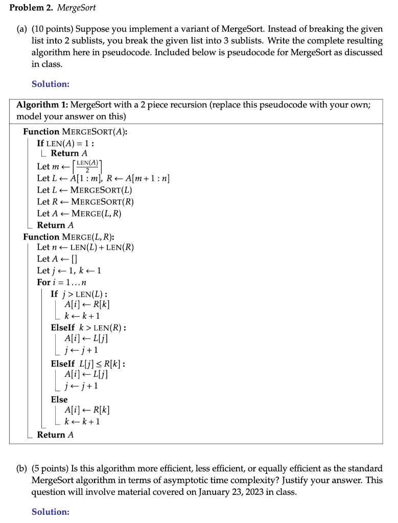 Solved A 10 Points Suppose You Implement A Variant Of