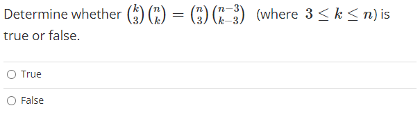 Solved = Determine whether () (7) = (3) (2-3) (where 3 5k | Chegg.com ...