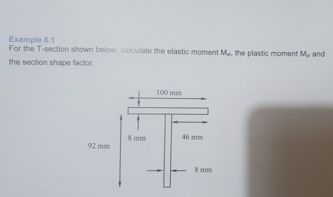 Solved Example 8.1 For the T-section shown below, calculate | Chegg.com