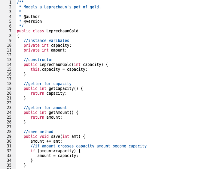 Solved //donate method public void donate(int amt) \{ amount | Chegg.com