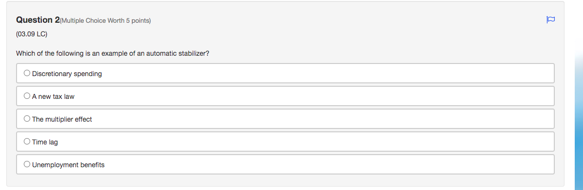 Solved Question 2 Multiple Choice Worth 5 points) g (03.09 | Chegg.com
