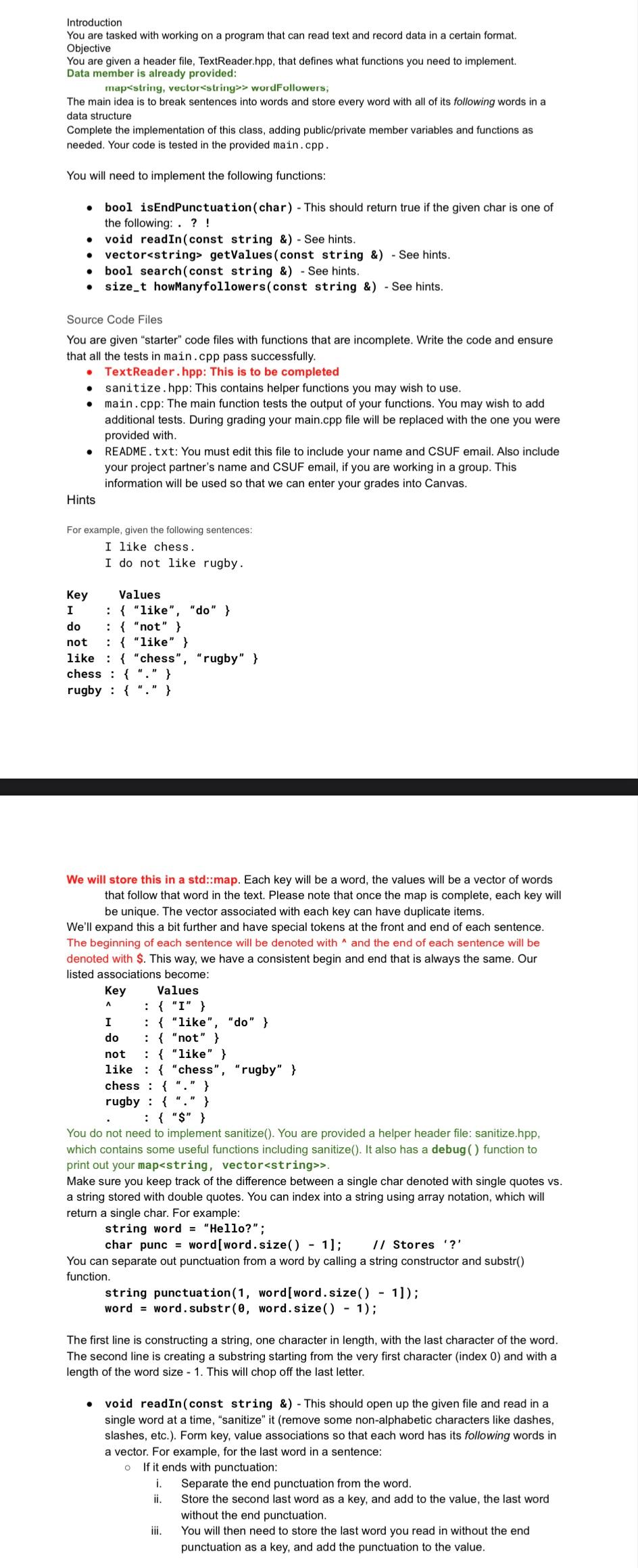 Introduction You are tasked with working on a program | Chegg.com