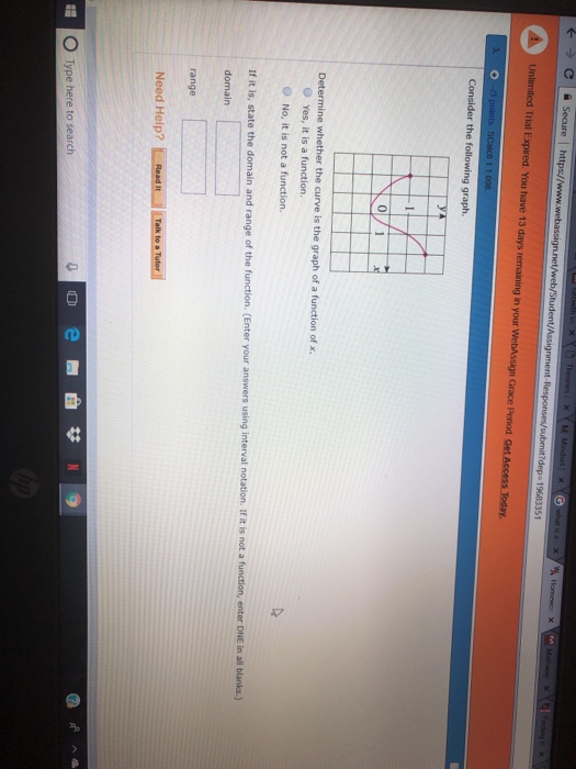 Solved the Determine whether the curve is the graph of a | Chegg.com