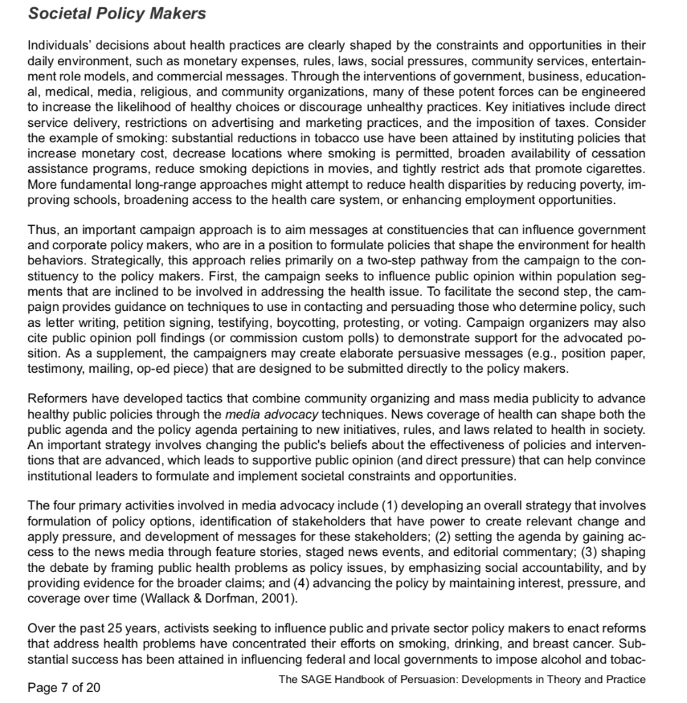 Solved Societal Policy Makers Individuals' decisions about | Chegg.com