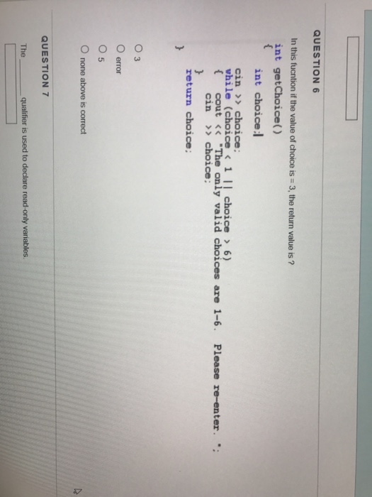 Solved QUESTTO In this prototype is a example of int | Chegg.com