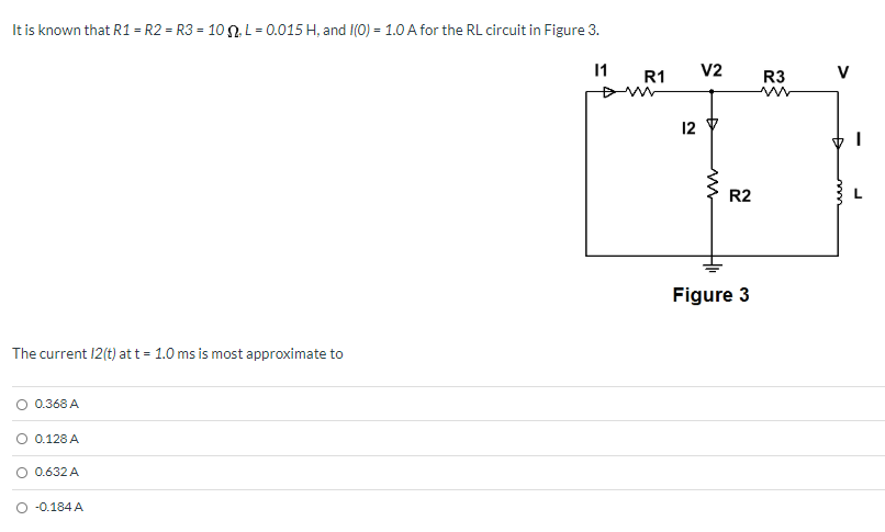 Solved It is known that R1 = R2 = R3 = 102.L = 0.015 H, and | Chegg.com