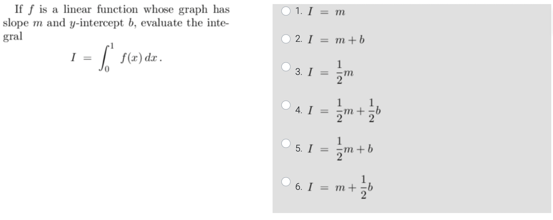 Solved If f is a linear function whose graph has 1. I=m | Chegg.com | Chegg.com