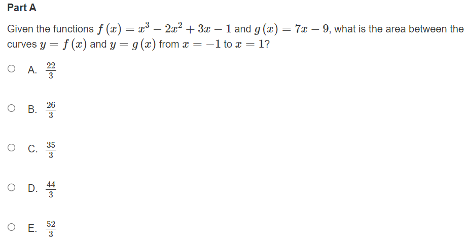Solved Part A Given the functions f(x) = x^3-2x^2+3x-1 and | Chegg.com