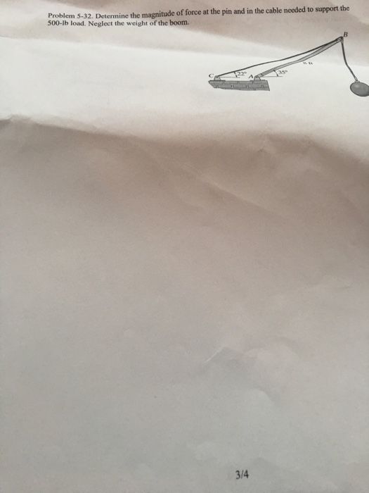 Solved Problem t The uniform rod AB has a mass of 40 kg. | Chegg.com