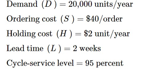 Solved Your firm uses a continuous review system and | Chegg.com