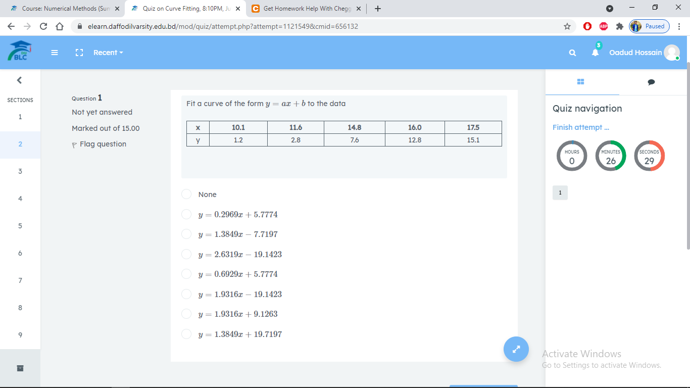 Solved numerical Methods question: (plz provide simple | Chegg.com