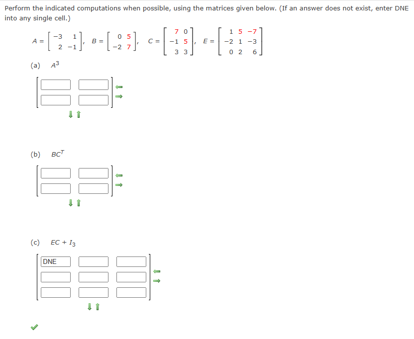 Perform the indicated computations when possible, | Chegg.com