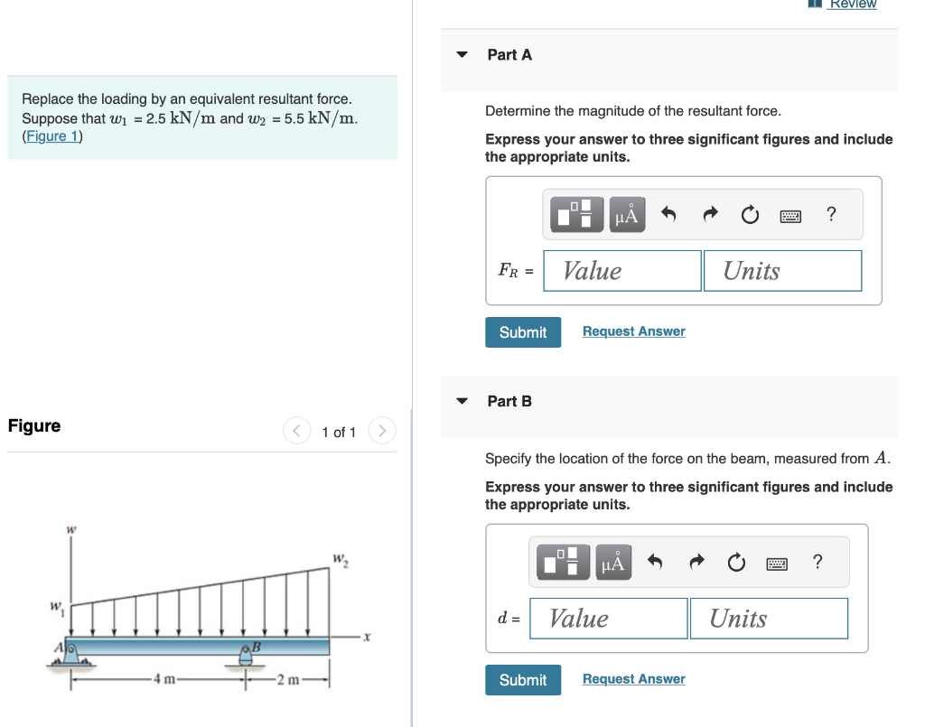 Solved Replace the loading by an equivalent resultant force. | Chegg.com