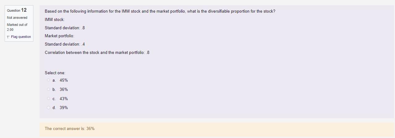 Solved Based on the following information for the IMM stock | Chegg.com
