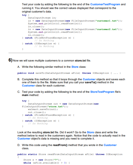 C. Add the following methods to the Game class so | Chegg.com