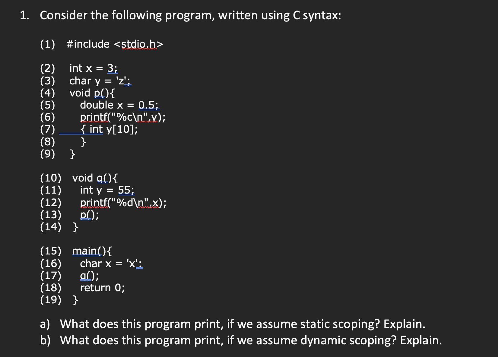 Solved I want 2 answers one for static and the other for | Chegg.com