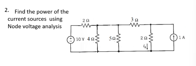 Solved Hello, please solve it by ONLY using node voltage | Chegg.com