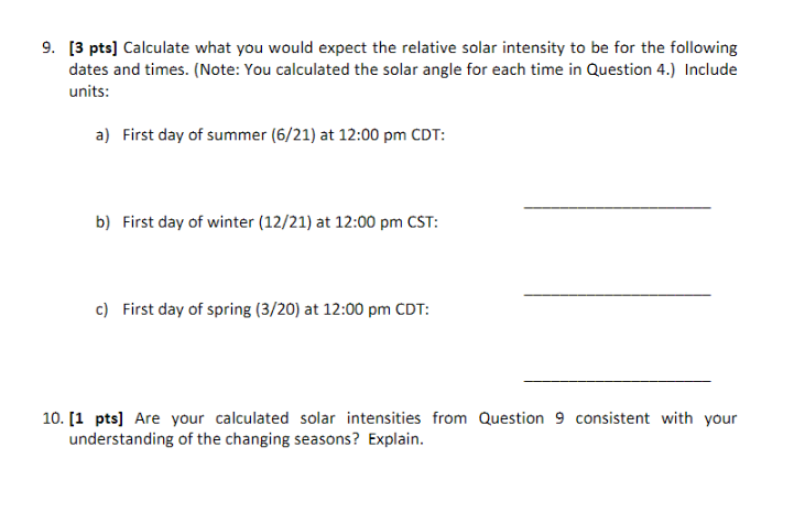 Solved where (lat) and (lon) are the latitude and longitude | Chegg.com