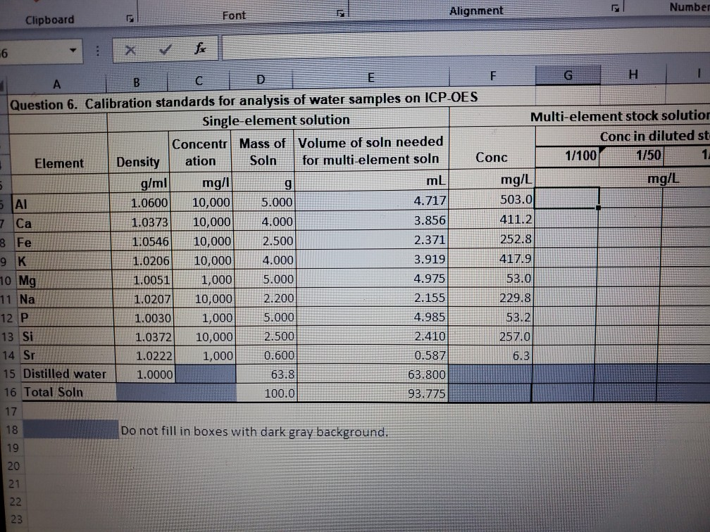how would you set up column G? I am not sure which | Chegg.com