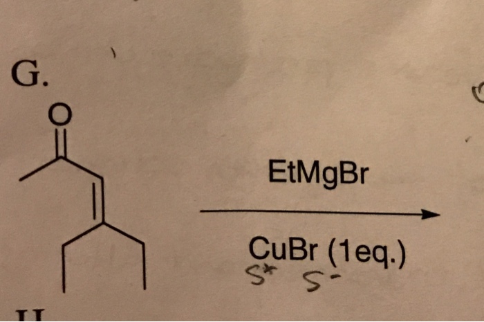 Solved EtMgBr CuBr (1eq.) S s | Chegg.com