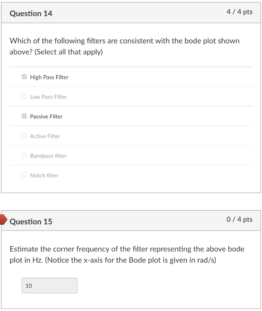 Solved Based on the following bode plot, please answer | Chegg.com