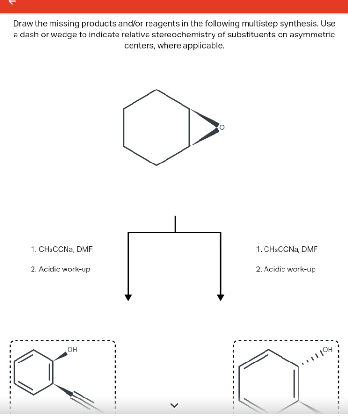 Solved Draw the missing products and/or reagents in the | Chegg.com