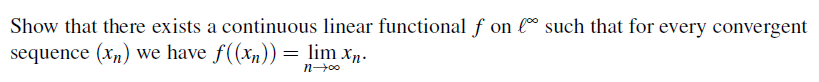 Solved Show that there exists a continuous linear functional | Chegg.com