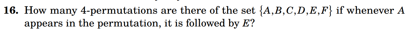 Solved 16. How many 4-permutations are there of the set | Chegg.com