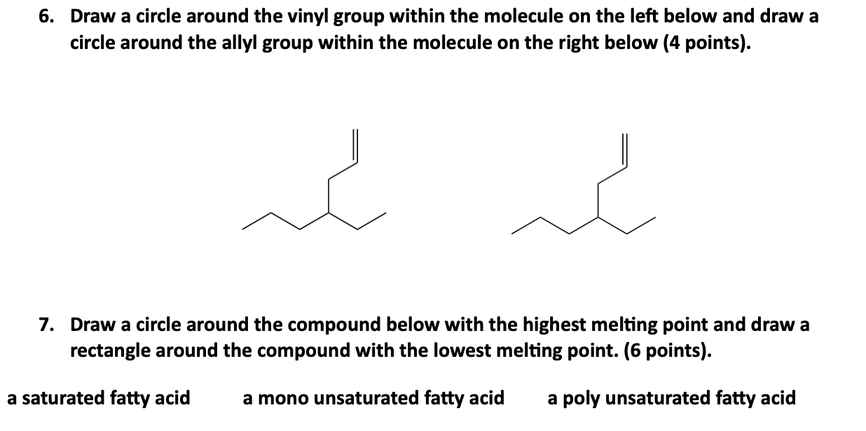 Vinyl Vs Allyl Groups