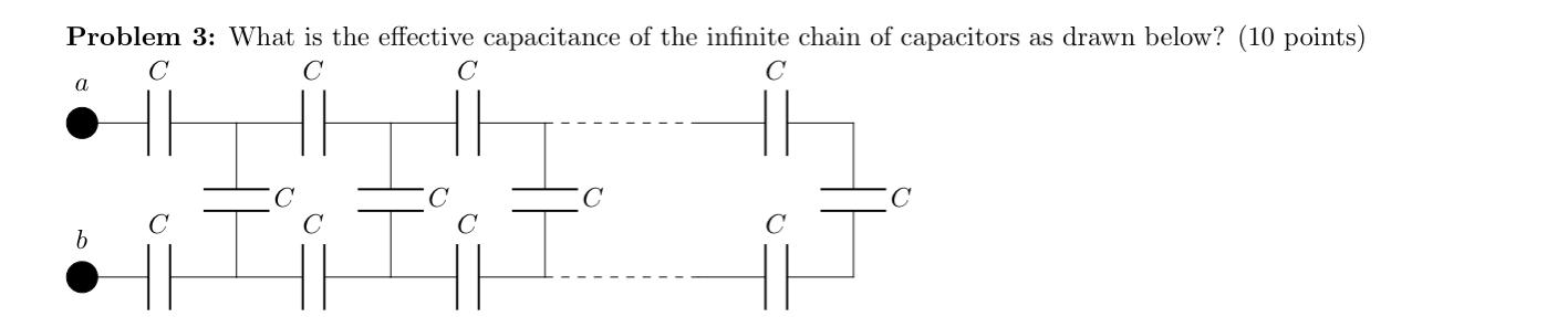 Solved Problem 3: What is the effective capacitance of the | Chegg.com