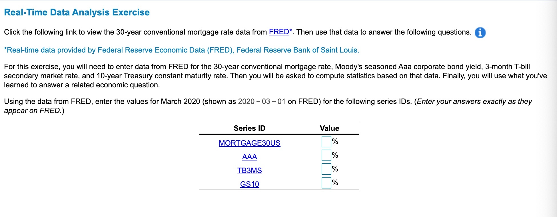 Real-Time Data Analysis Exercise Click the following | Chegg.com