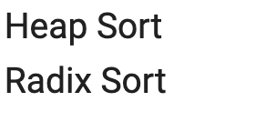 Solved Heap Sort Radix Sort | Chegg.com