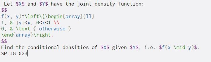 Solved Let $X$ and $y$ have the joint density function: $$ | Chegg.com