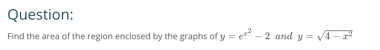 Solved Question: Find the area of the region enclosed by the | Chegg.com