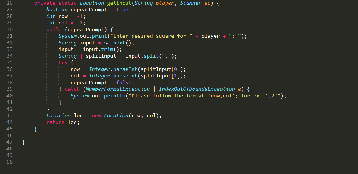 Solved Java programming question. Making a tik tak toc | Chegg.com