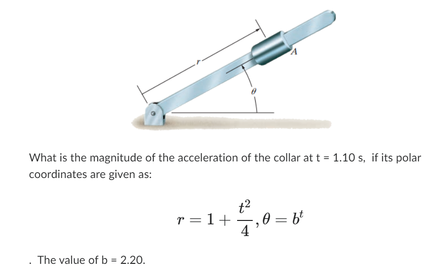 Solved What is the magnitude of the acceleration of the | Chegg.com