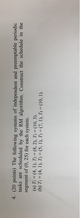 Solved (20 points) The following systems of independent and | Chegg.com