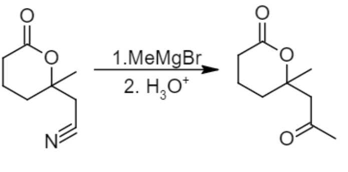 Solved 1.MeMgBr. 2. H2O* NE | Chegg.com