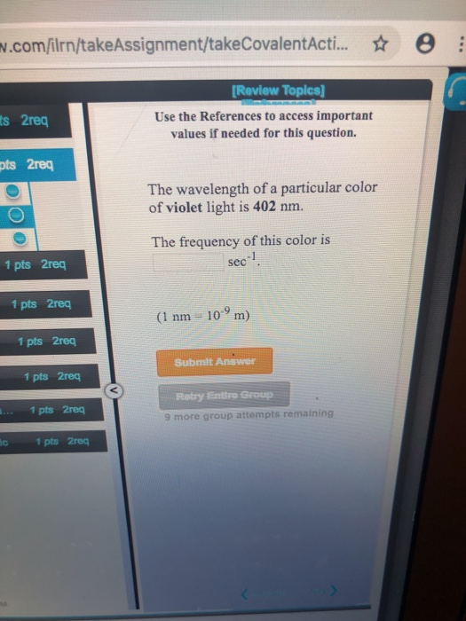 Solved 2req Use the References to access important values If | Chegg.com