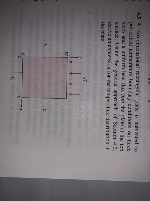 Solved 4.5 A two-dimensional rectangular plate is subjected | Chegg.com
