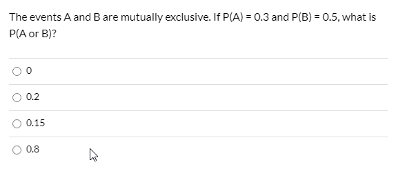 Solved The events A and B are mutually exclusive. If P(A) = | Chegg.com