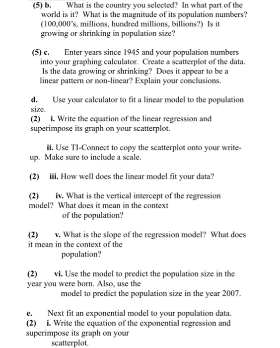Solved You are going to study its population size and model | Chegg.com