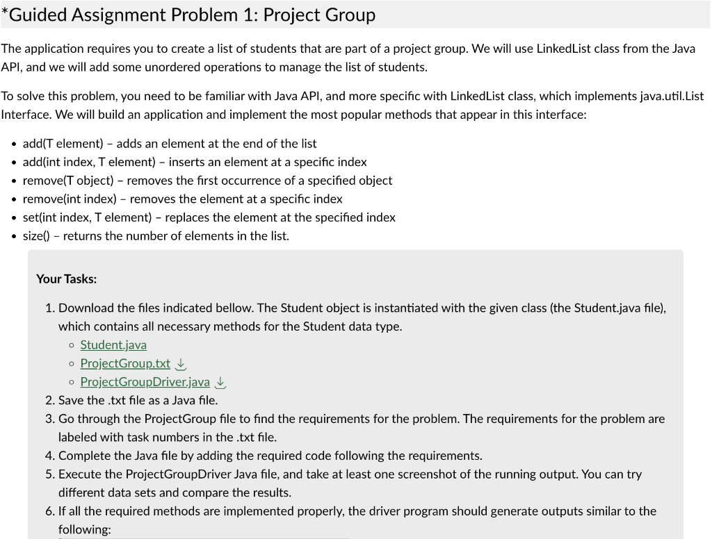 he application requires you to create a list of | Chegg.com