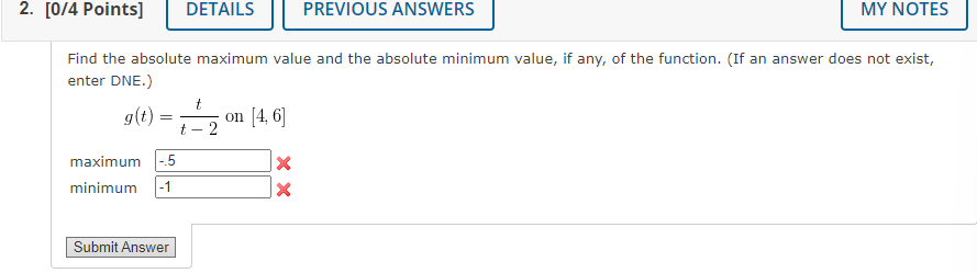 Solved Find the absolute maximum value and the absolute | Chegg.com